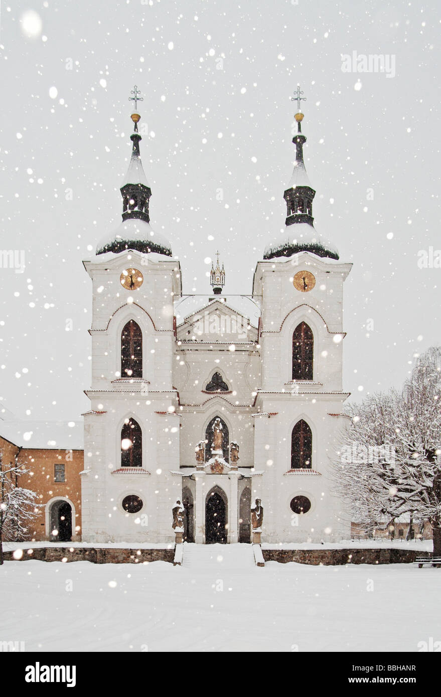 Premonstratensian monastery in winter Stock Photo - Alamy