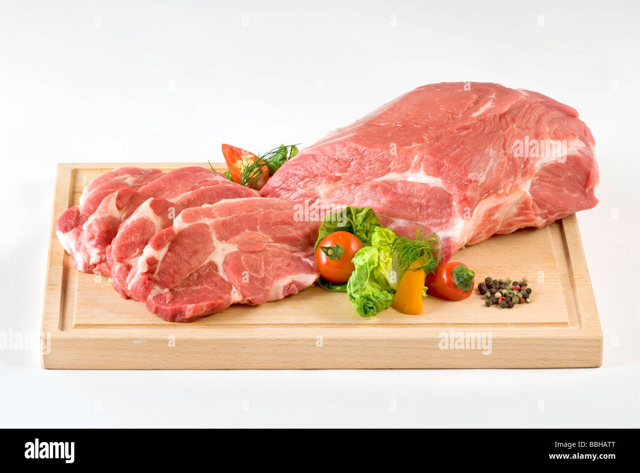 Raw pork meat Stock Photo - Alamy