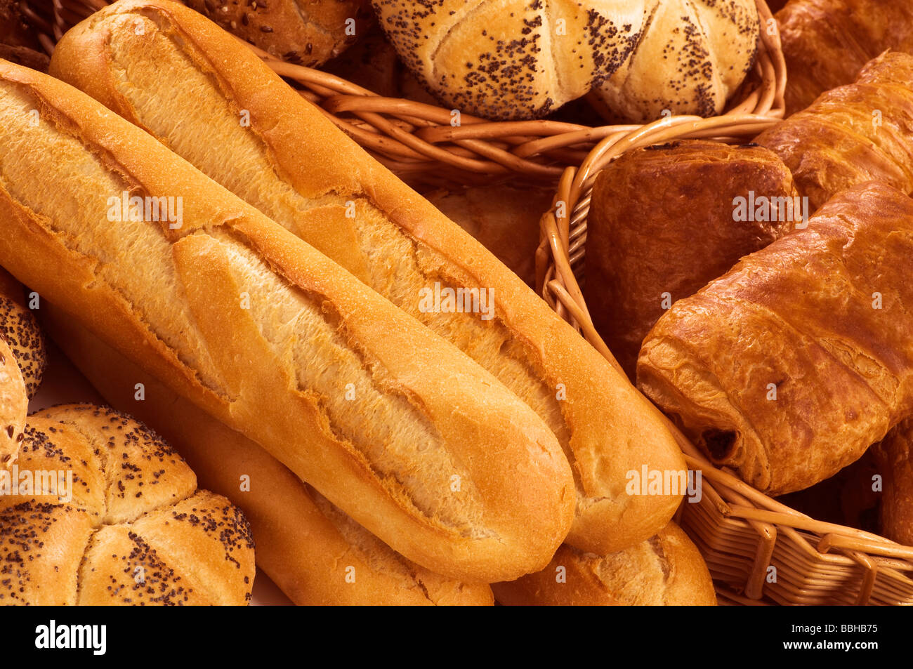 Fresh bread and pastry Stock Photo - Alamy