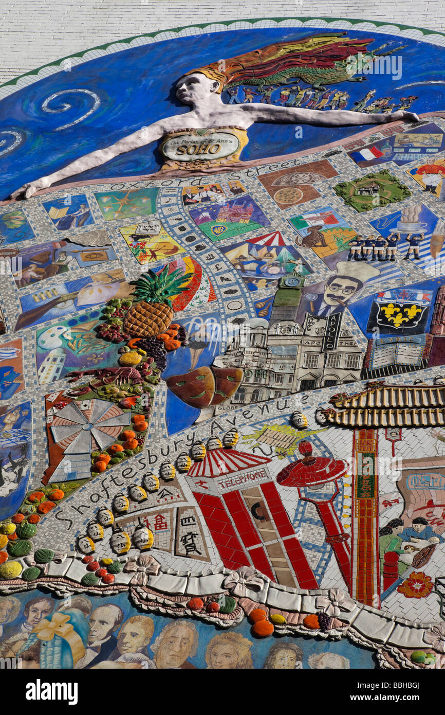 Soho london mural carnaby st hi-res stock photography and images - Alamy