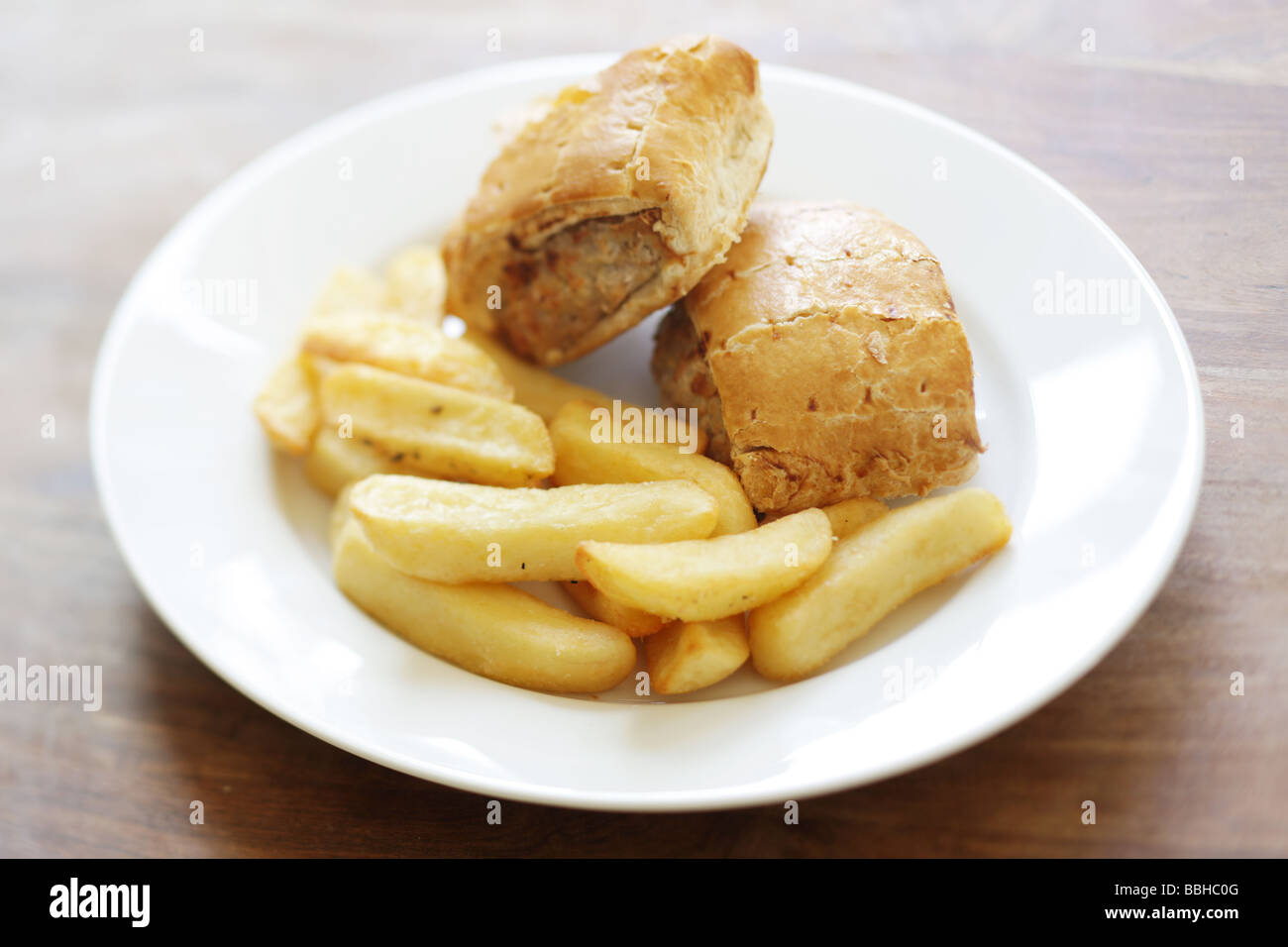 Sausage Roll And Chips Stock Photos & Sausage Roll And Chips Stock ...
