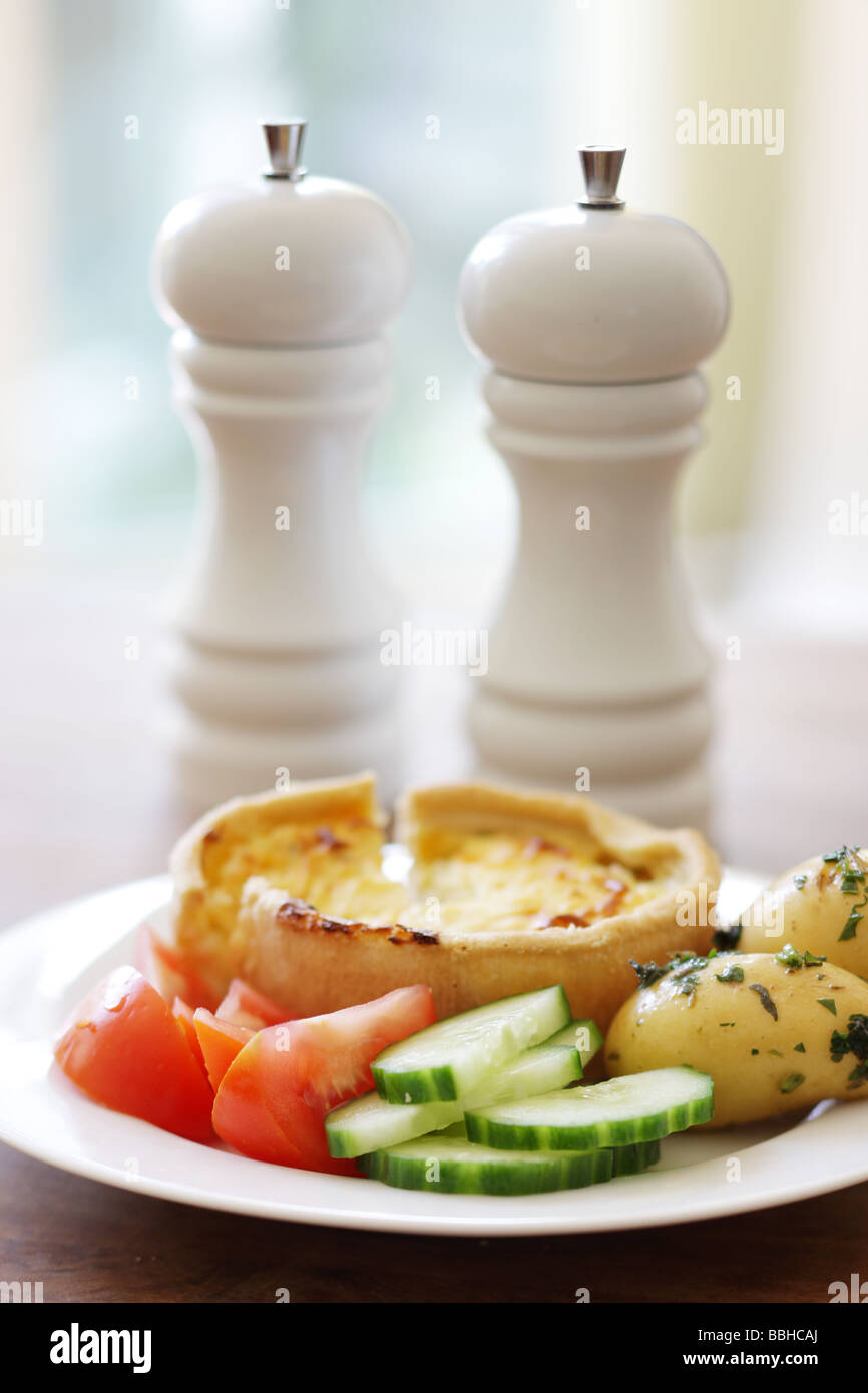 Mini Quiche Lorraine with Vegetables Stock Photo - Alamy