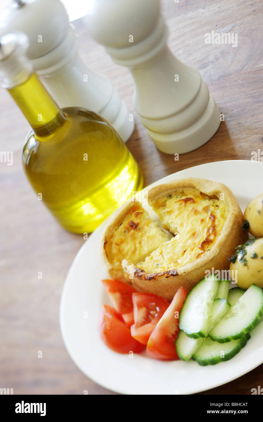 Mini Quiche Lorraine with Vegetables Stock Photo - Alamy