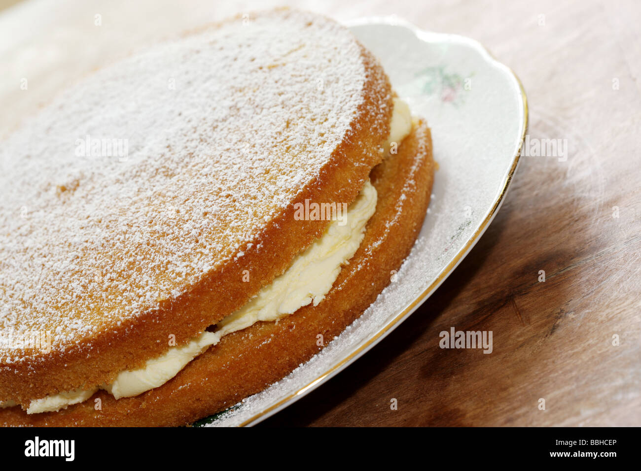 Victoria Sponge Cake Stock Photo - Alamy