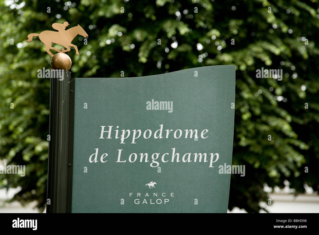 The entrance to Longchamp racecourse in Paris France Stock Photo - Alamy
