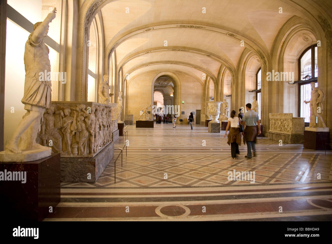 Interior of Musee du Louvre in Paris France Stock Photo - Alamy