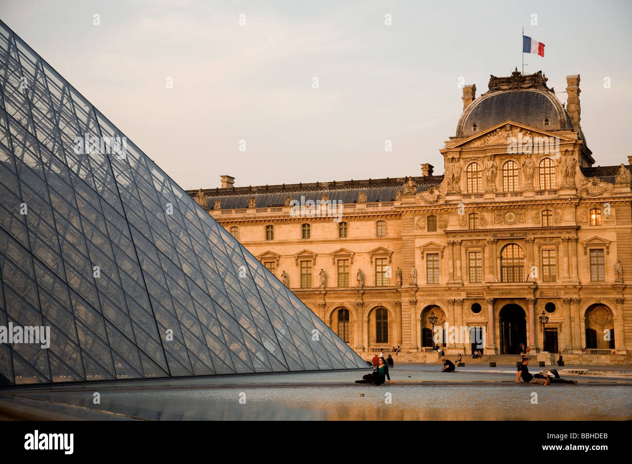 The Pyramide and Musee du Louvre in Paris France Stock Photo - Alamy