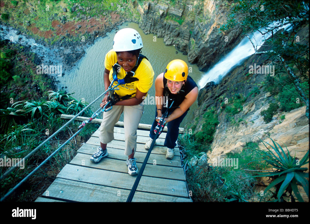 03 2003 Howick Falls Howick KwaZulu Natal South Africa ncliff ropes ...