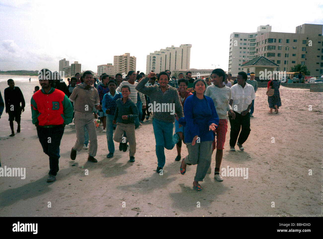 1989 The Strand Cape Town South Africa coloured people demonstrations ...