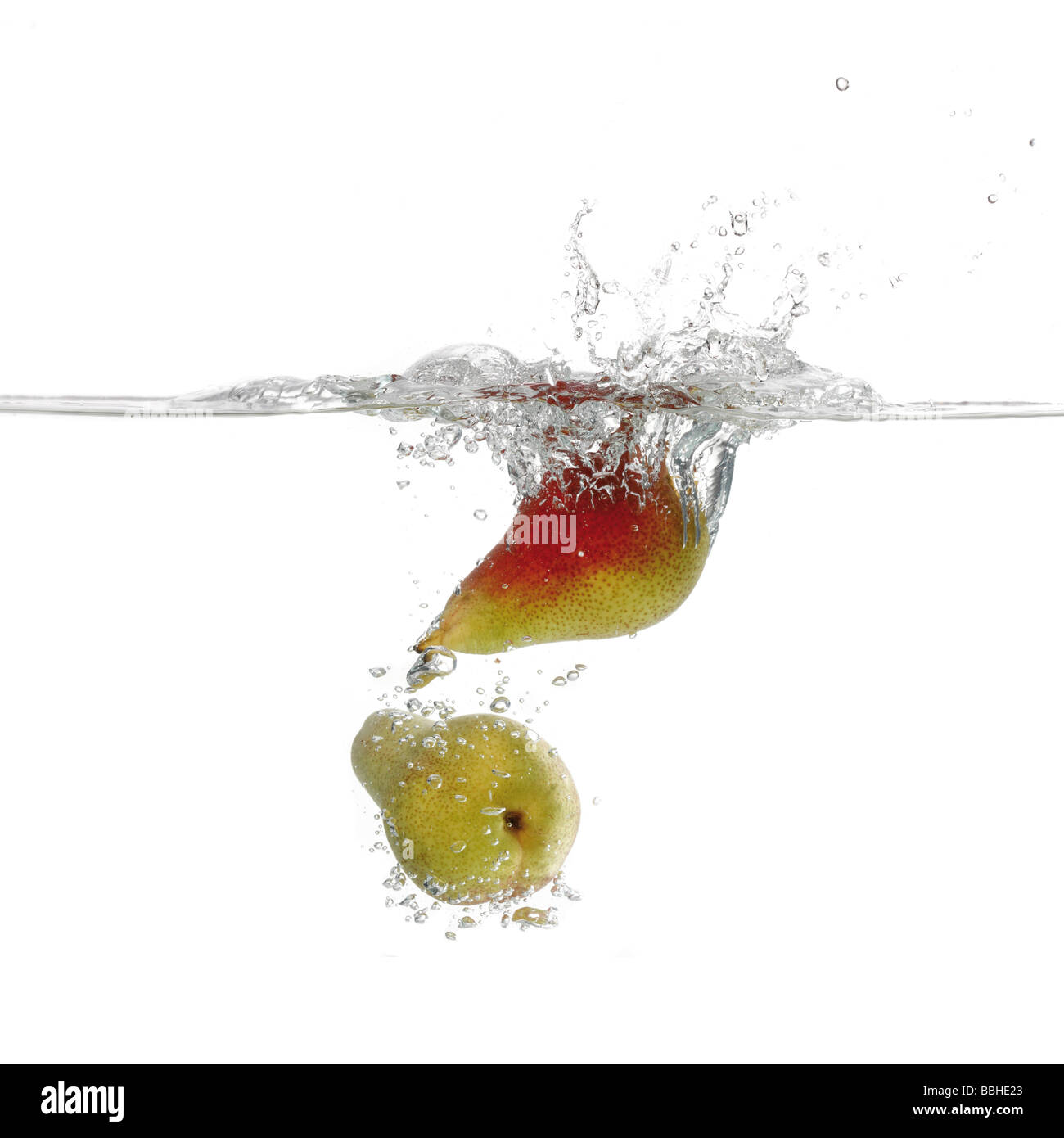 Pears in water Stock Photo - Alamy
