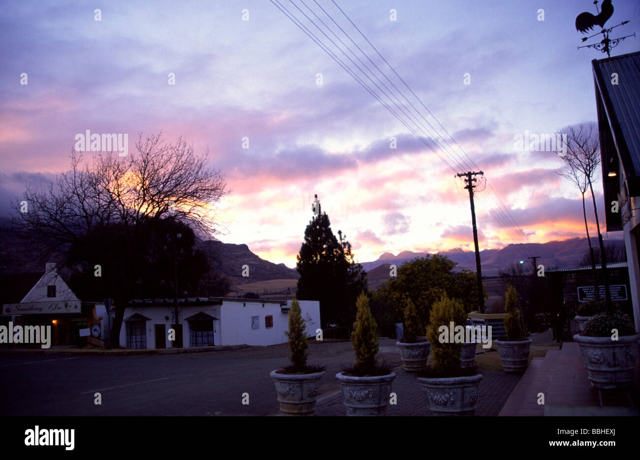 Clarens town square clarens freestate hi-res stock photography and ...
