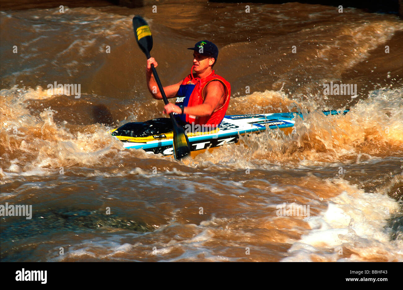 Wayne Volek shoots the rapid beneath Foley Marianny Bridge on the ...