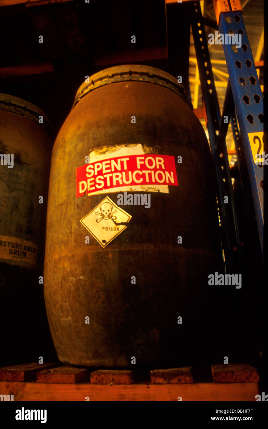 One of thousands of barrels of toxic mecury waste imported from ...