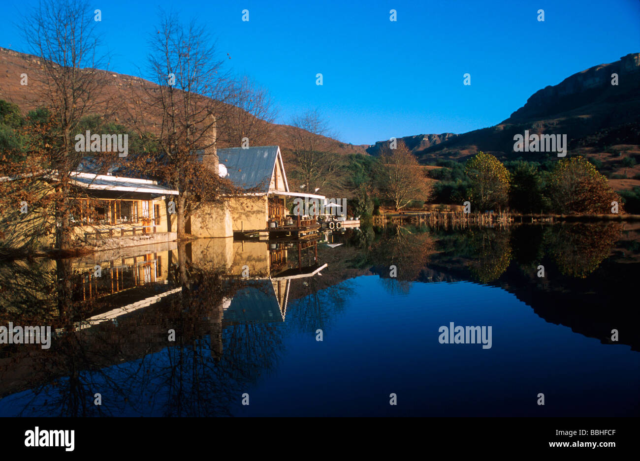 Resting at the head of a valley in the little berg surrounded by Giants ...
