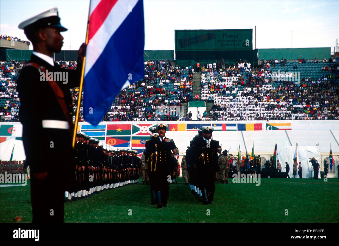 The launch of the African Union at the Absa Stadium in Durban South ...