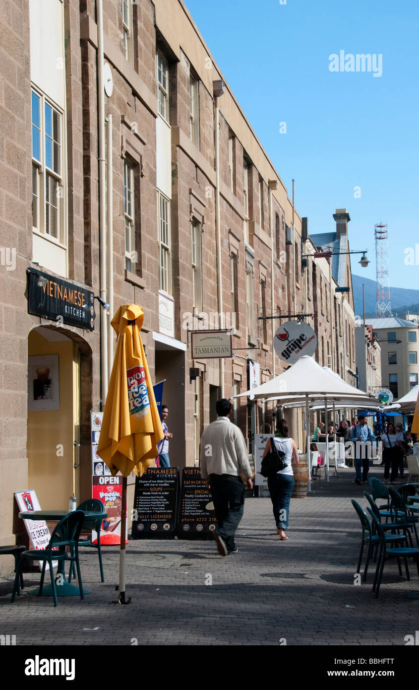 Salamanca Place in Hobart Tasmania Australia Stock Photo - Alamy