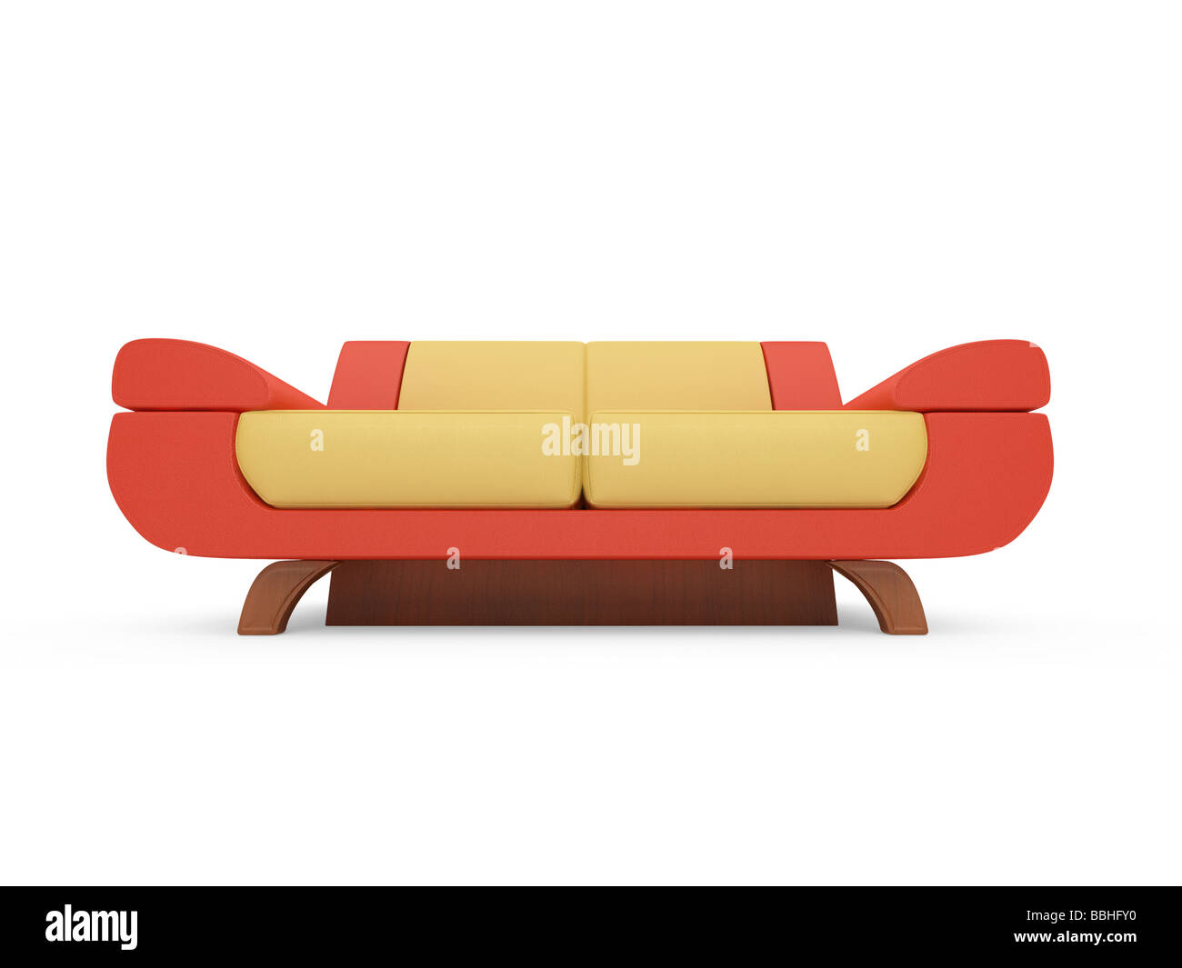 isolated couch over white background Stock Photo - Alamy