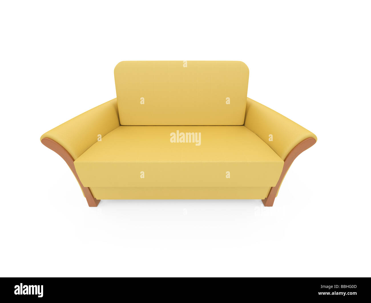 isolated couch over white background Stock Photo - Alamy