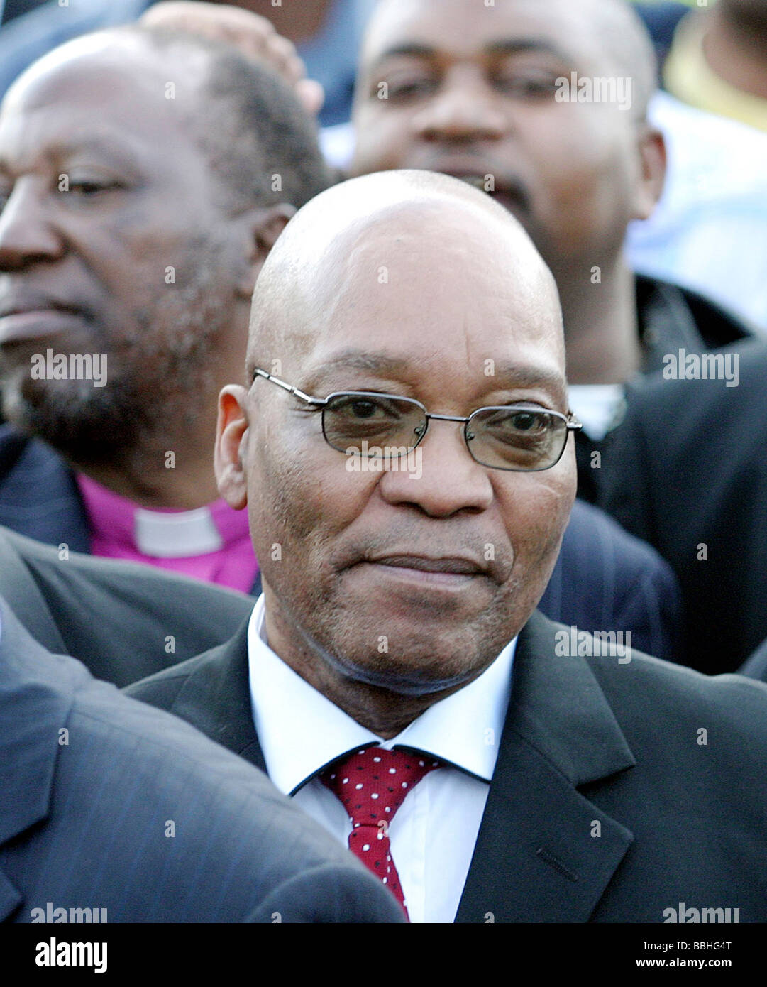Former South African Deputy President Jacob Zuma walks out under heavy ...