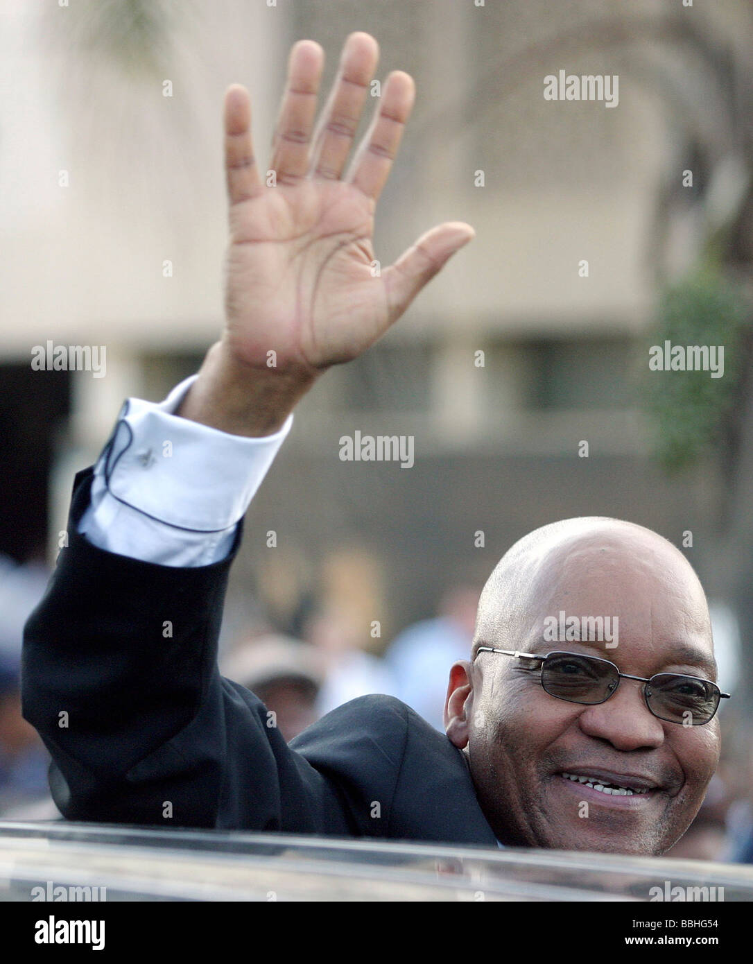 Former South African Deputy President Jacob Zuma walks out under heavy ...