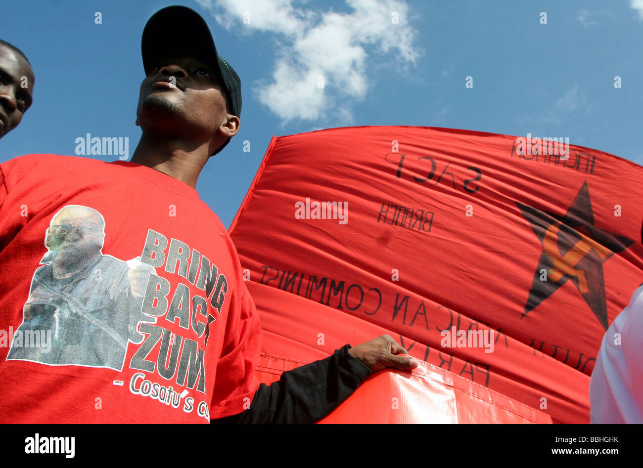 Some 1000 members of the South African Communist Party SACP marched ...