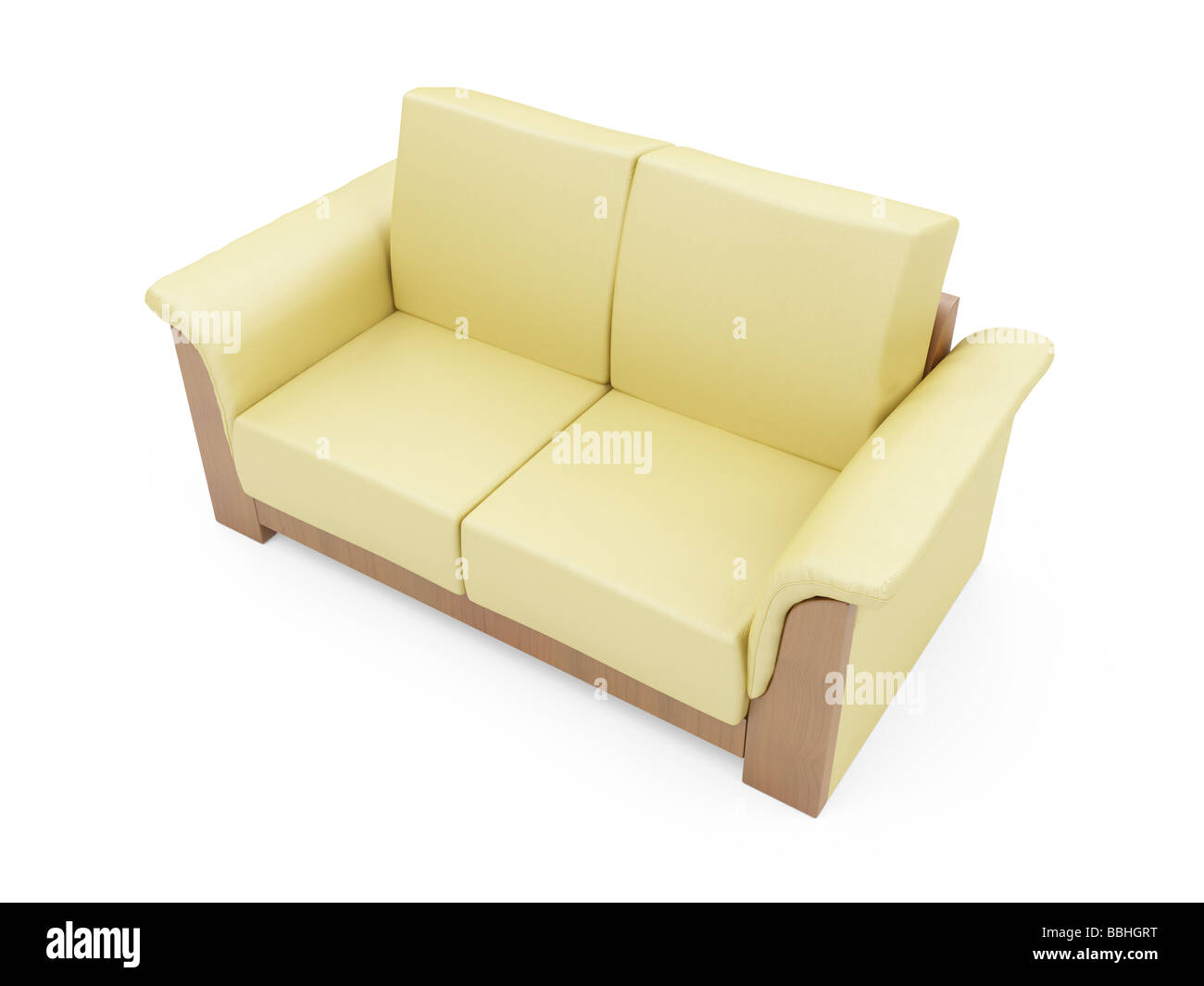 isolated couch over white background Stock Photo - Alamy
