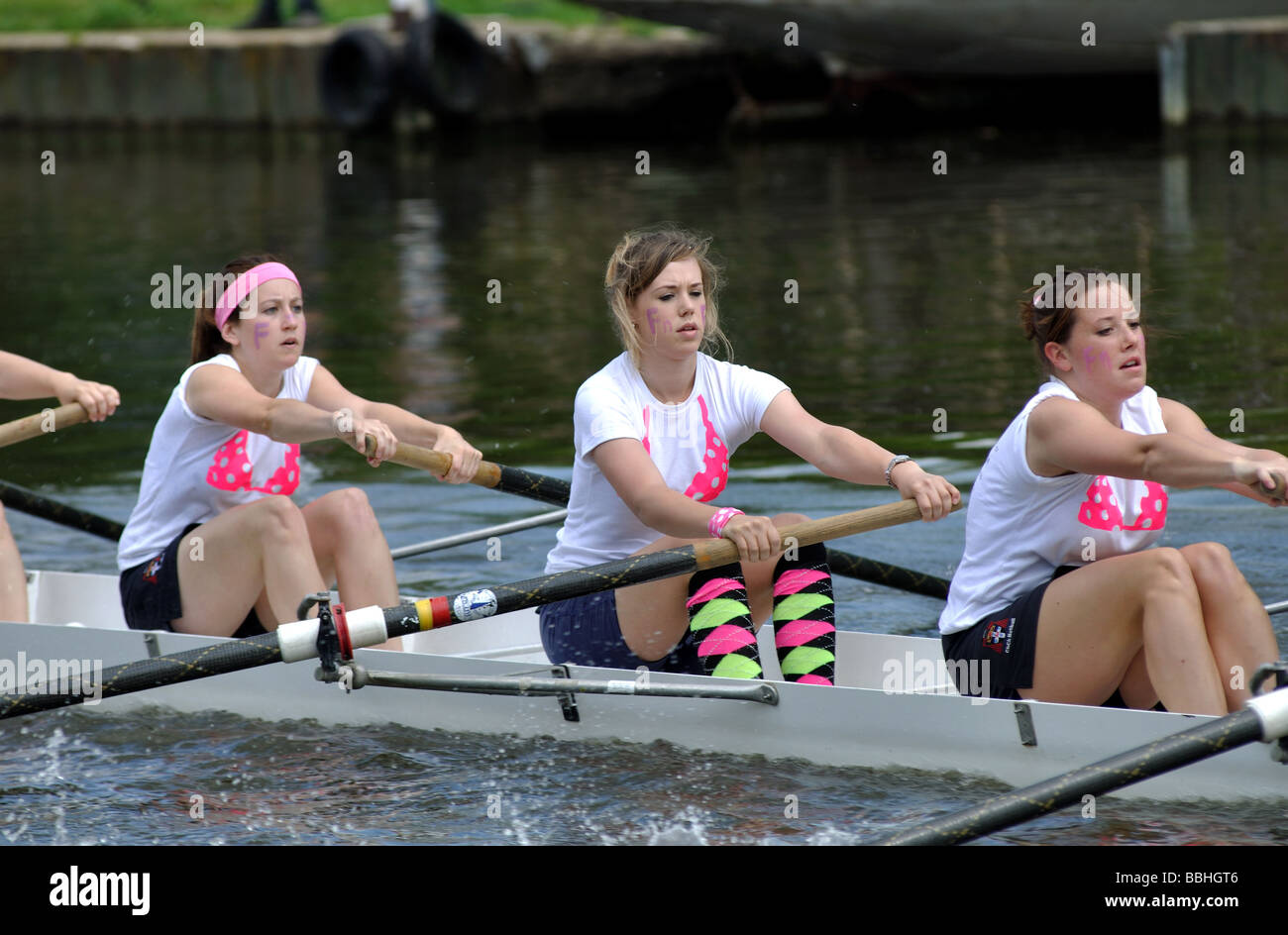 Oxford University Summer Eights rowing Stock Photo - Alamy