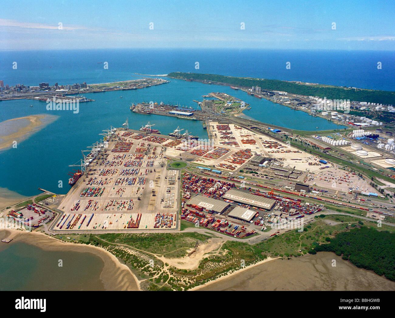 Aerial view durban harbour hi-res stock photography and images - Alamy