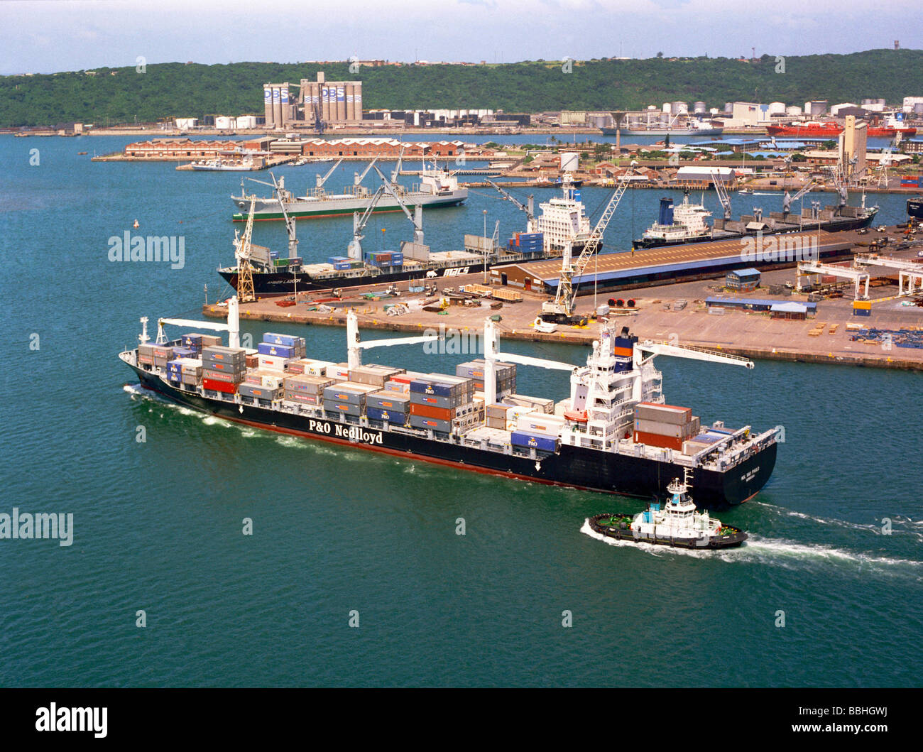 Aerial view durban harbour hi-res stock photography and images - Alamy