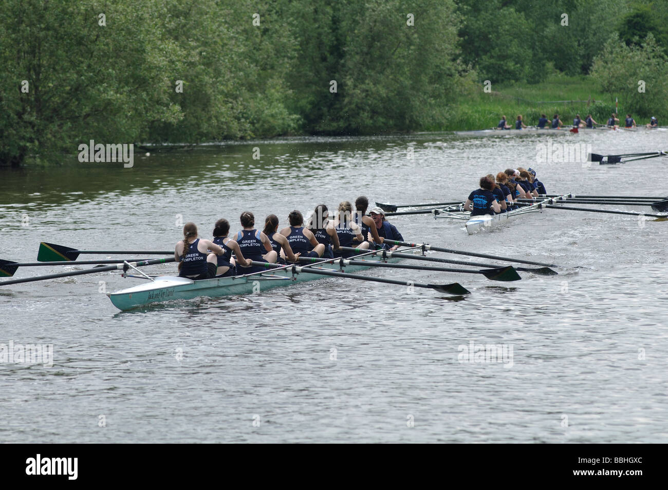 Oxford University Summer Eights rowing Stock Photo - Alamy