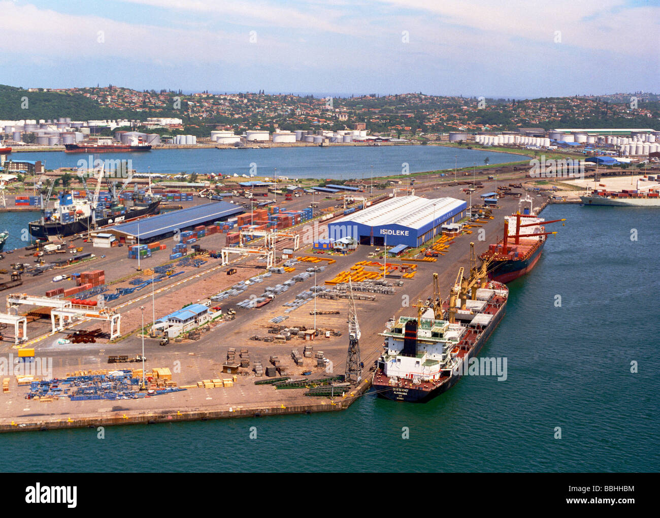 Aerial view durban harbour hi-res stock photography and images - Alamy