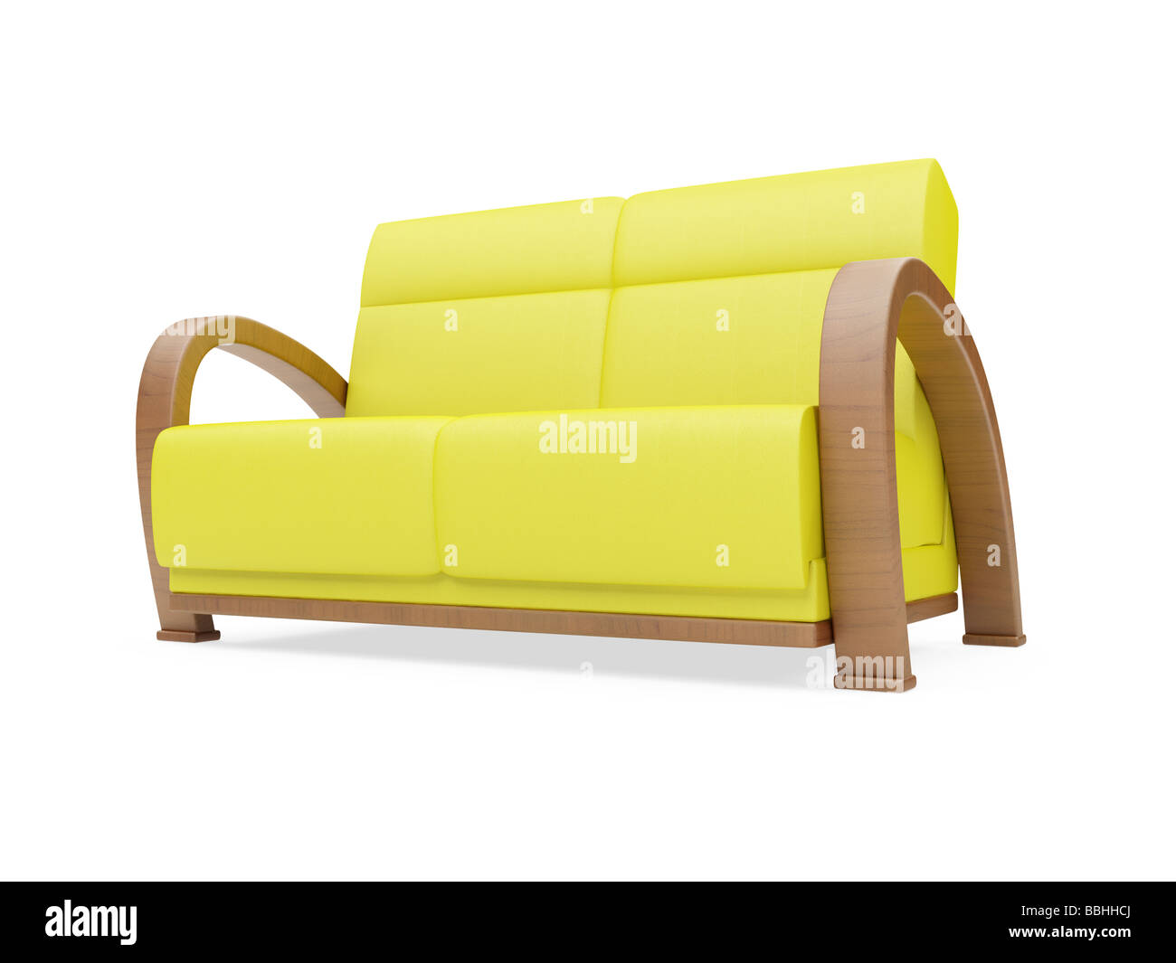isolated couch over white background Stock Photo - Alamy