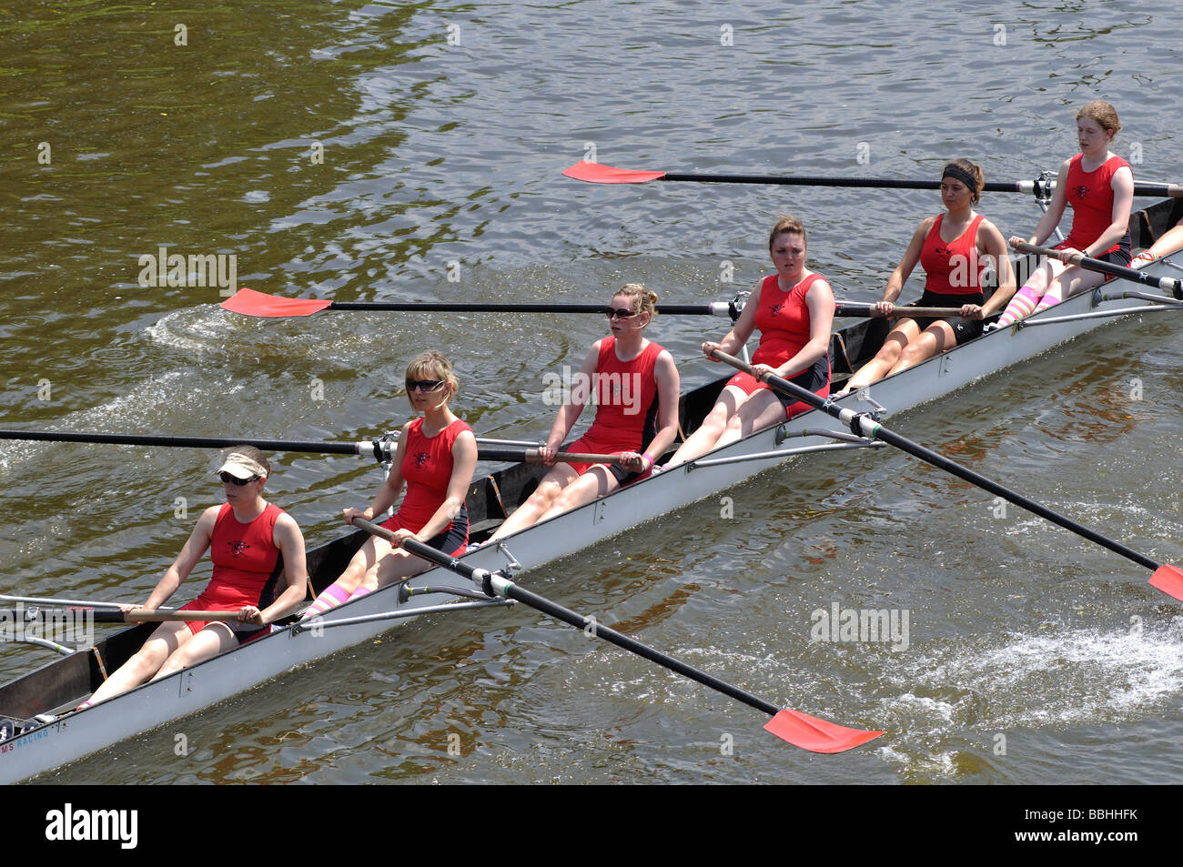 Oxford University Summer Eights rowing Stock Photo - Alamy
