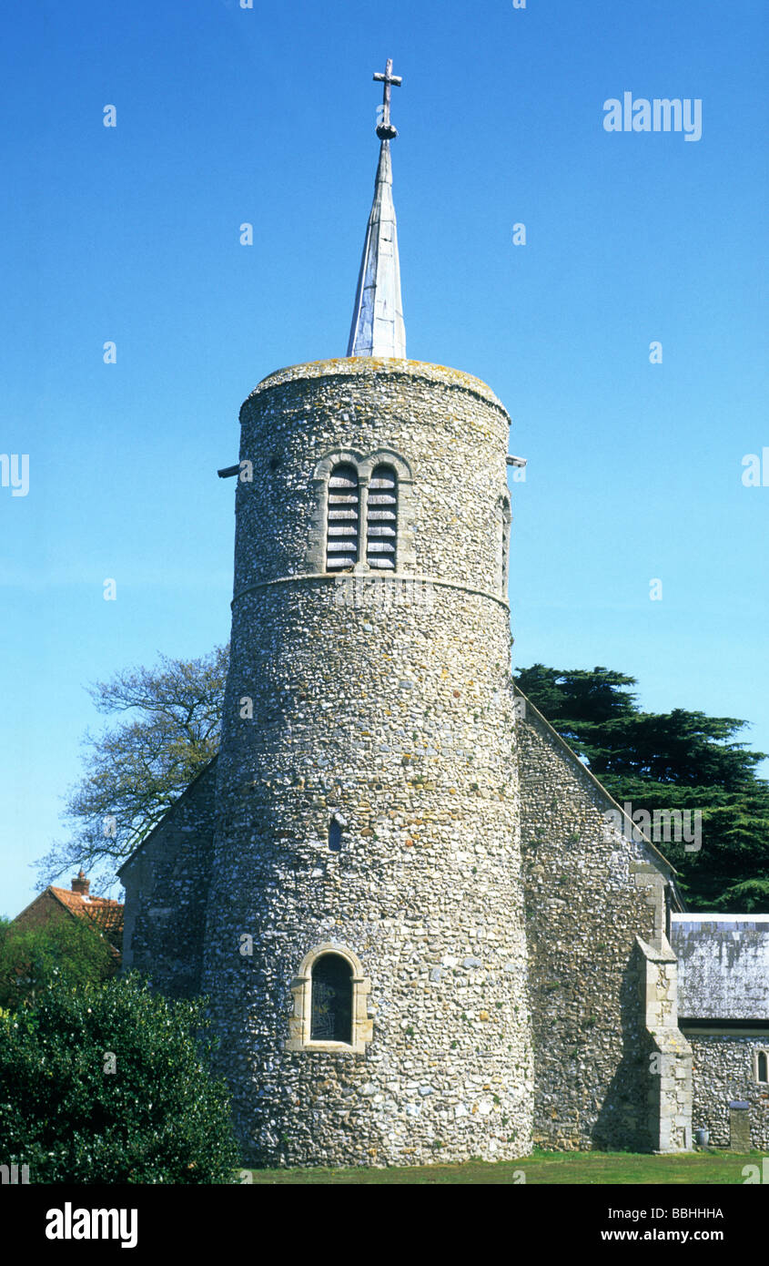 Titchwell round tower church Norfolk England English round towered ...