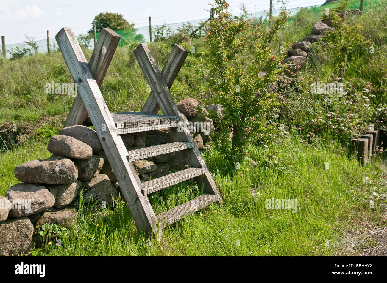Ladder over fence hi-res stock photography and images - Alamy