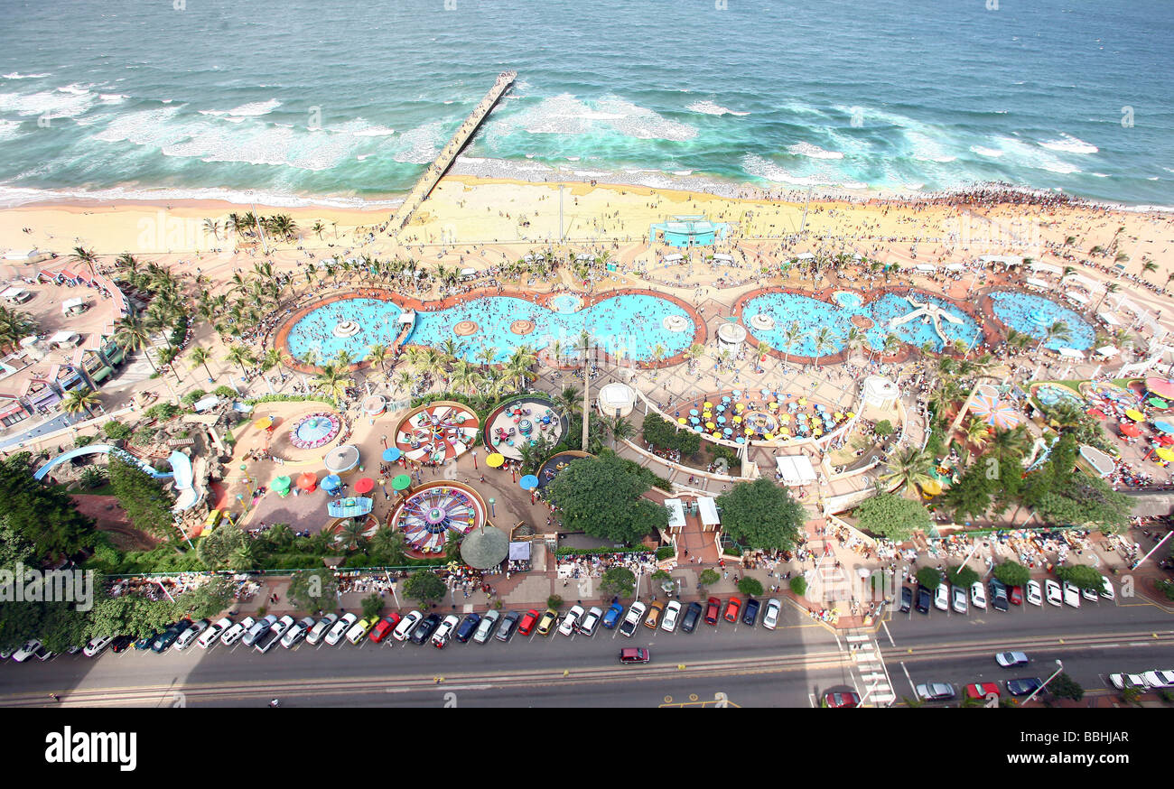 Thousands of South African holidaymakers thronged to the Durban beaches ...