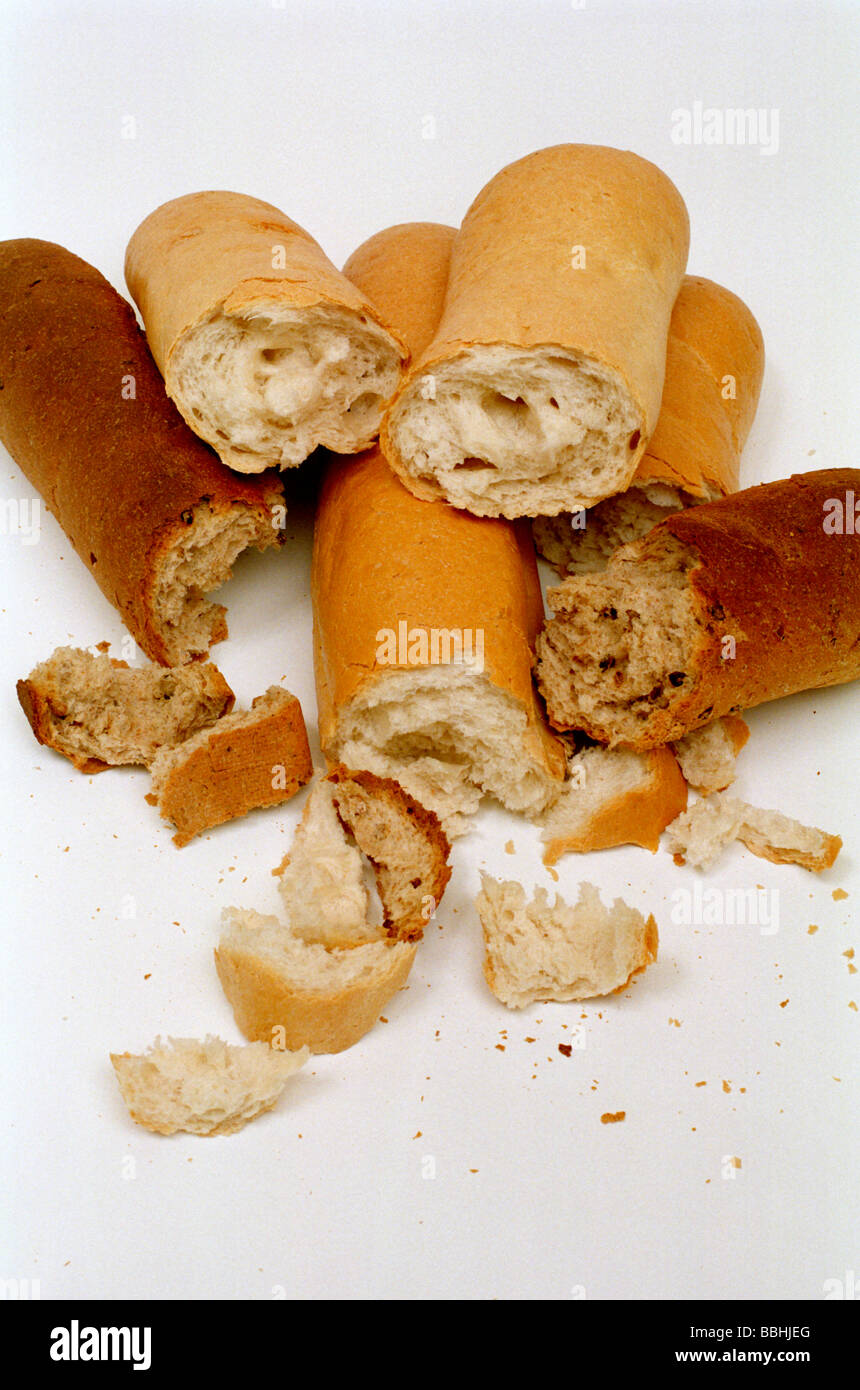 A pile of various types of fresh bread sticks Stock Photo - Alamy