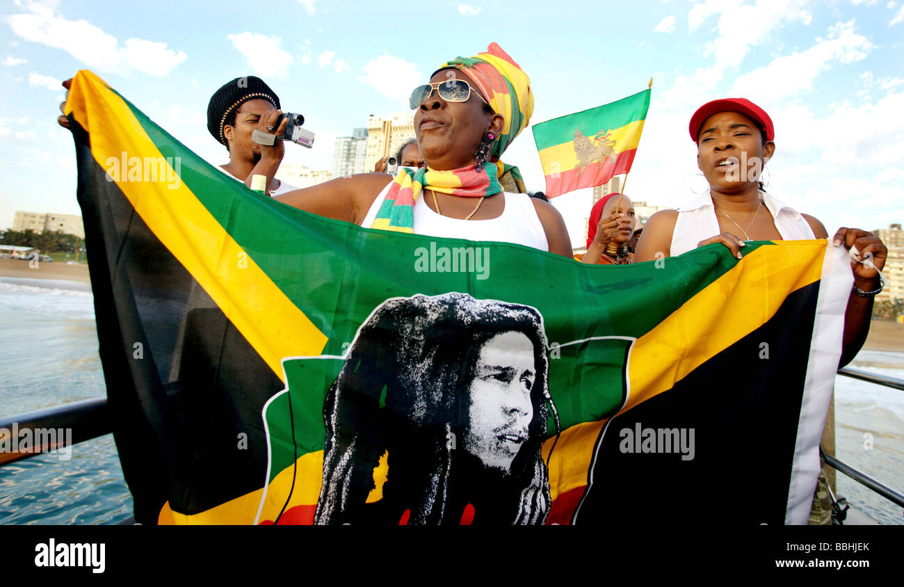 Rita Marley L and daughter Sharon Marley attend a morning service ...