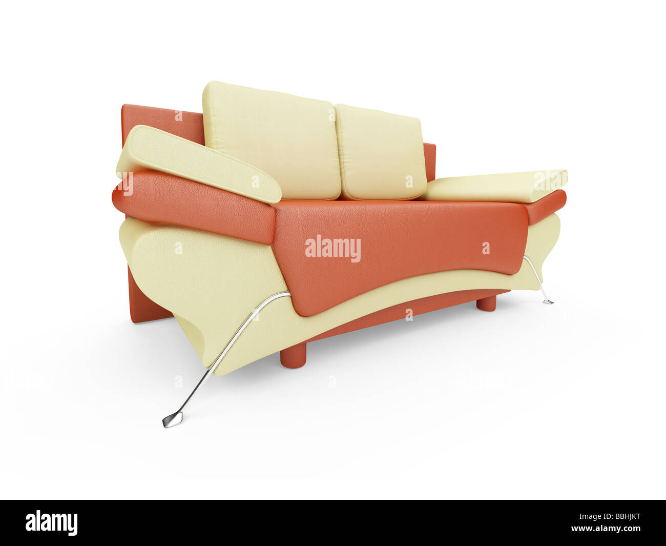 isolated couch over white background Stock Photo - Alamy