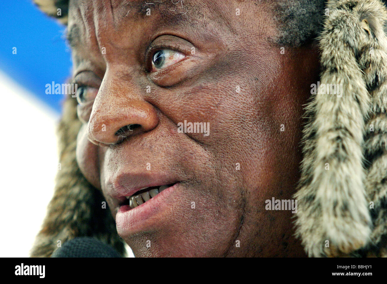 Senior Inkatha Freedom Party IFP leader and member of the Zulu Royal ...
