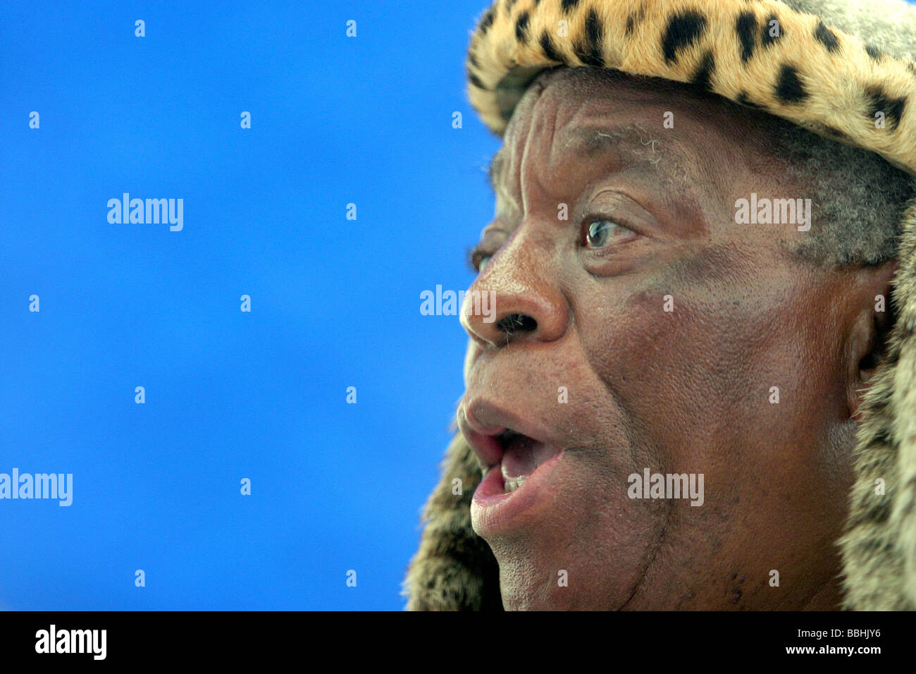 Senior Inkatha Freedom Party IFP leader and member of the Zulu Royal ...