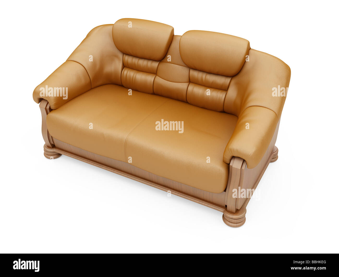 isolated couch over white background Stock Photo - Alamy