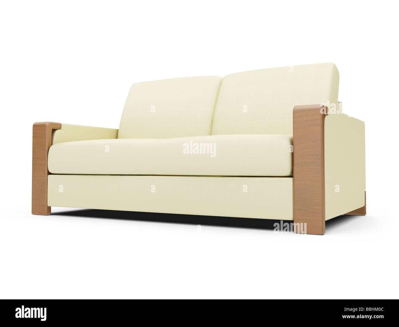 isolated couch over white background Stock Photo - Alamy