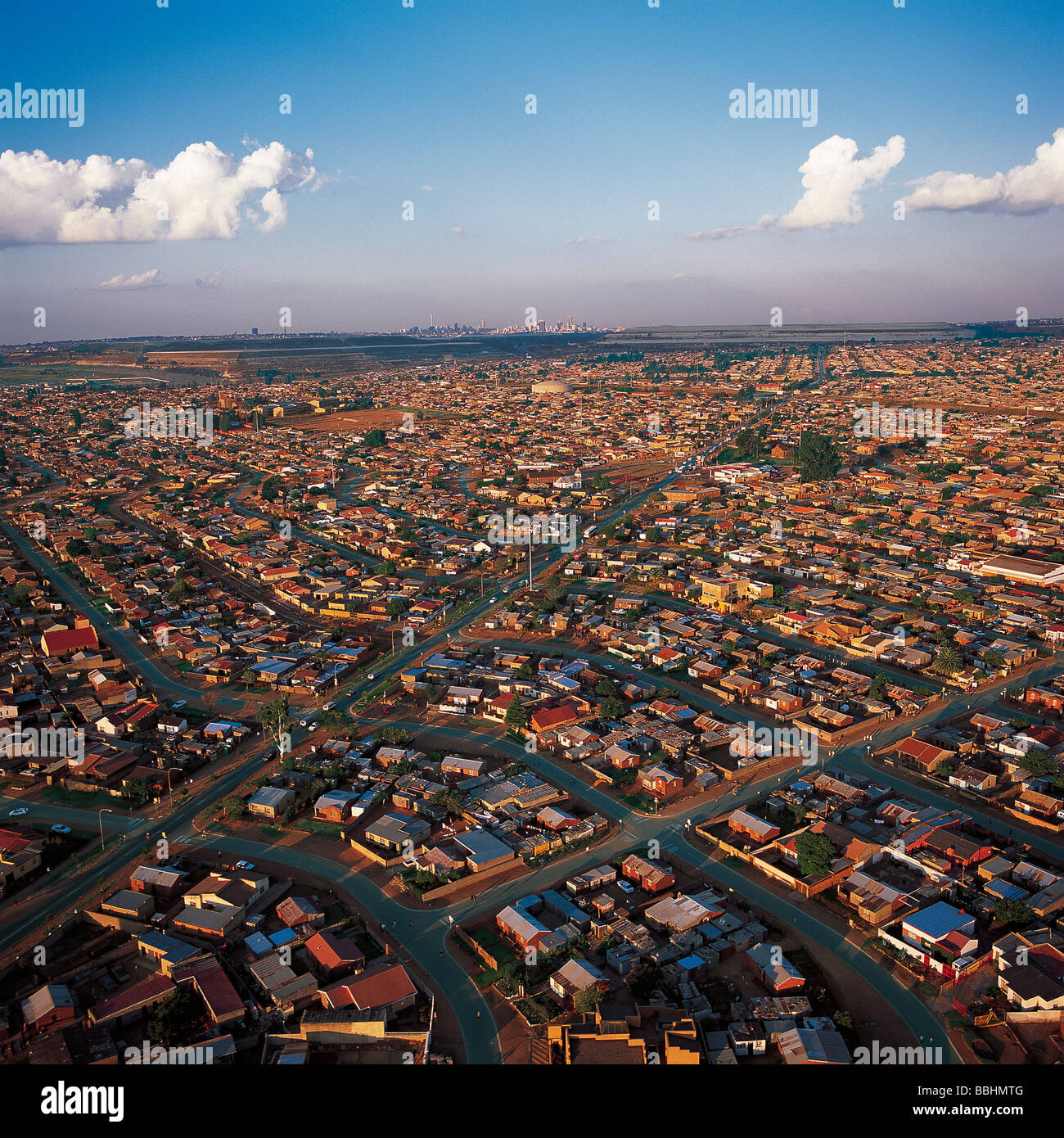 An aerial of Soweto Stock Photo - Alamy