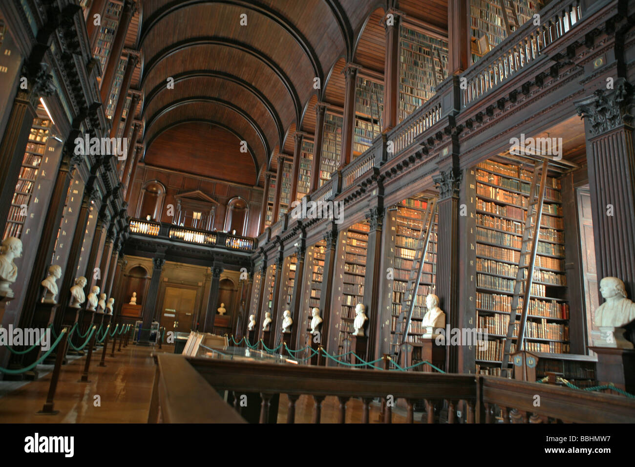 Dublin Trinity college library Stock Photo - Alamy