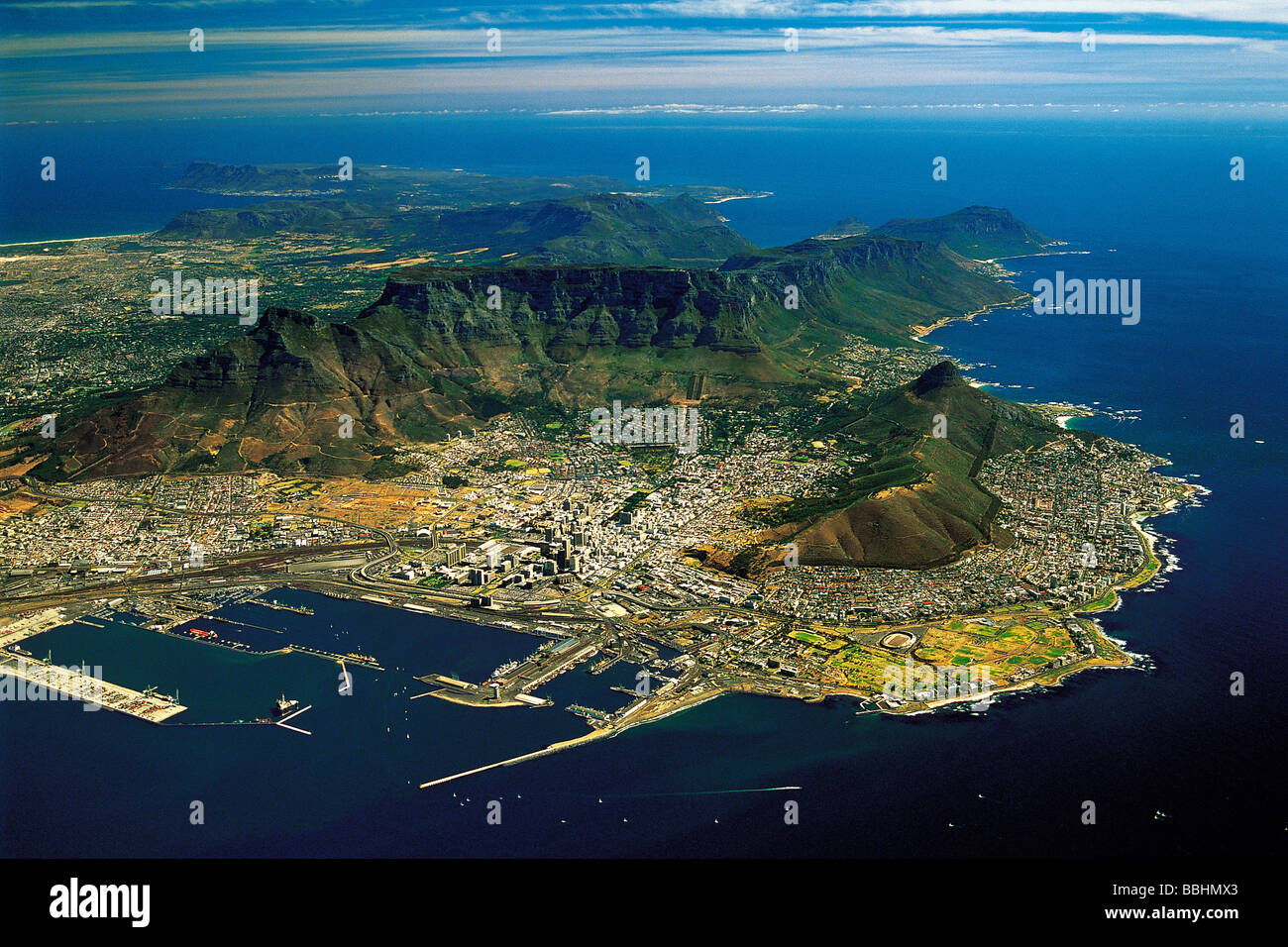 Aerial view of the Cape Peninsula Stock Photo - Alamy