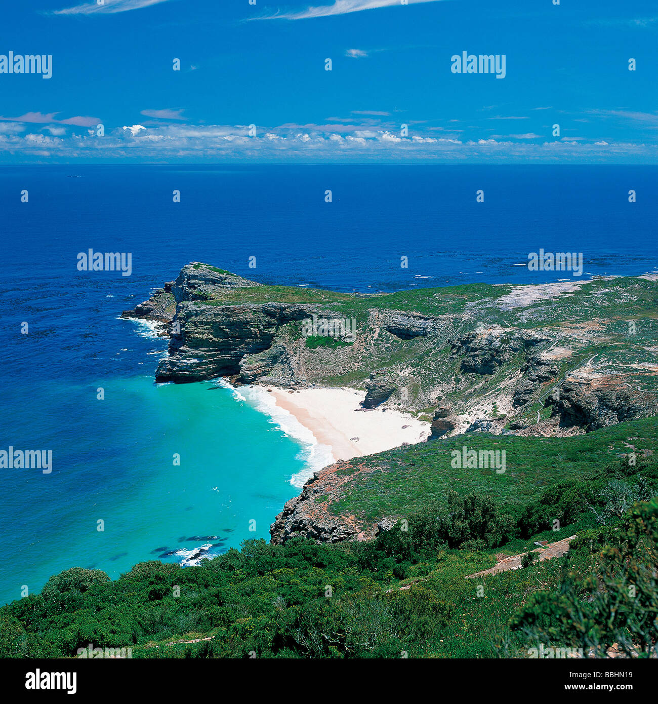 THE SANDY RECESS OF DIAS BEACH WEDGED BETWEEN CAPE POINT AND CAPE ...