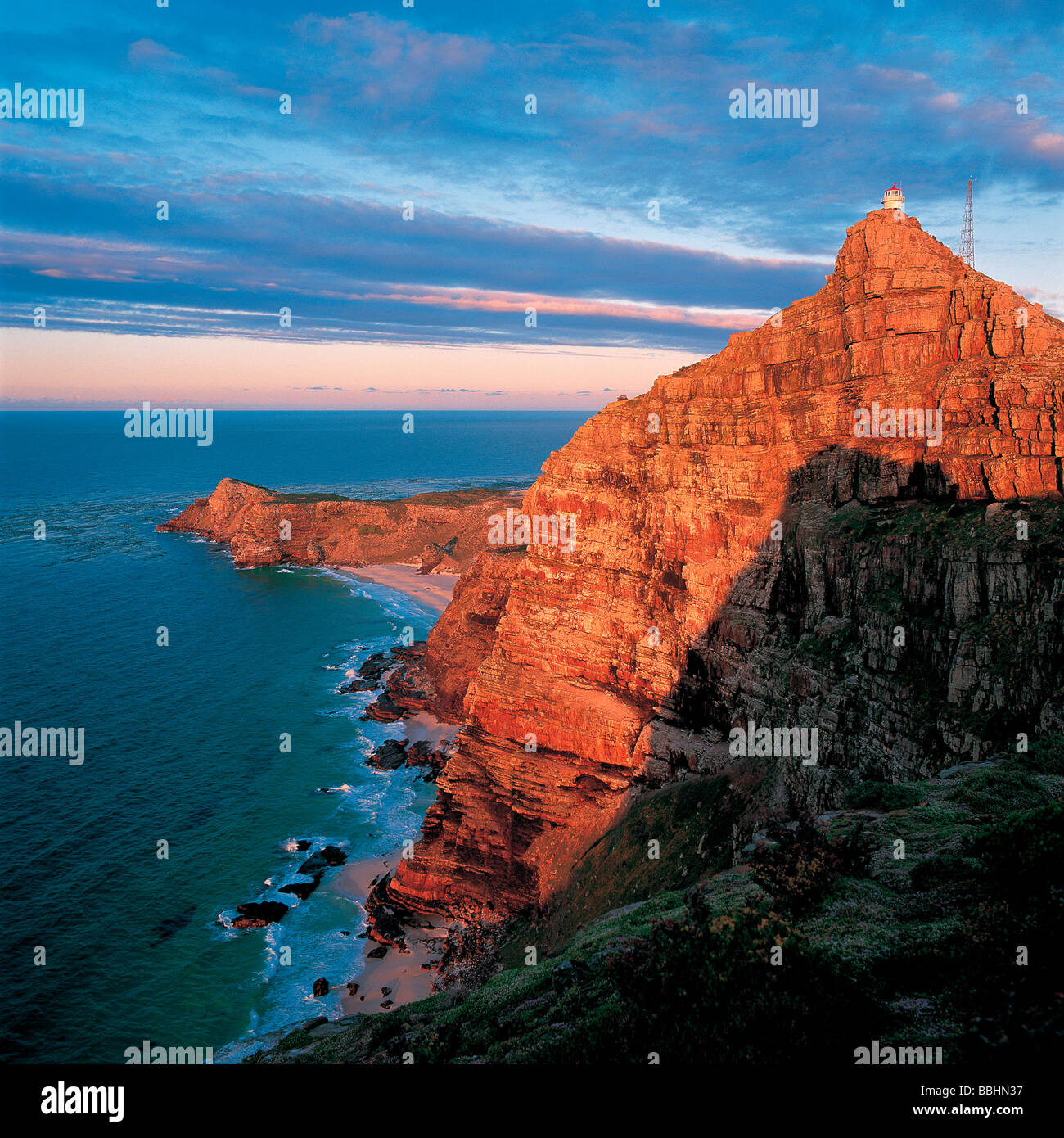 TOWERING CLIFFS RISE MAJESTICALLY UP FROM THE OCEAN Stock Photo - Alamy