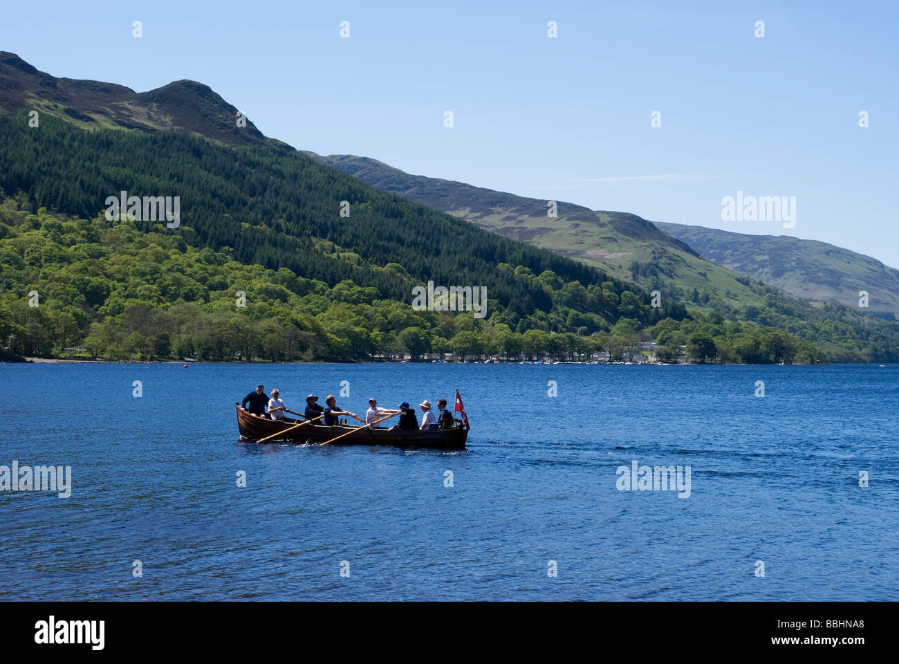 Scottish landscape rowing boat hi-res stock photography and images - Alamy