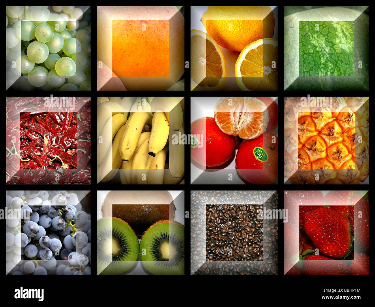 Collage of Israeli fruit Stock Photo - Alamy